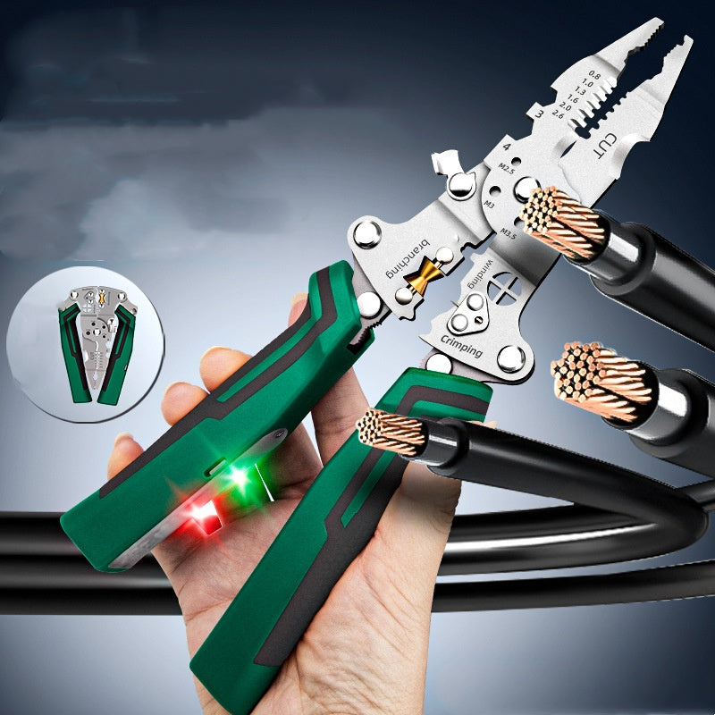 Multi-Function Foldable Wire Stripper with Voltage Tester – matorioo