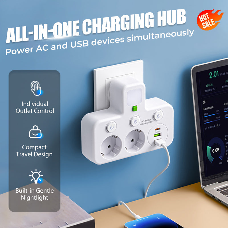 🔥2026 HOT SALE🔌Smart power outlet with USB port – matorioo
